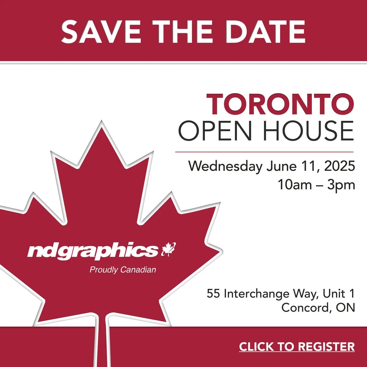 ND Graphics Toronto Open House - DRYTAC